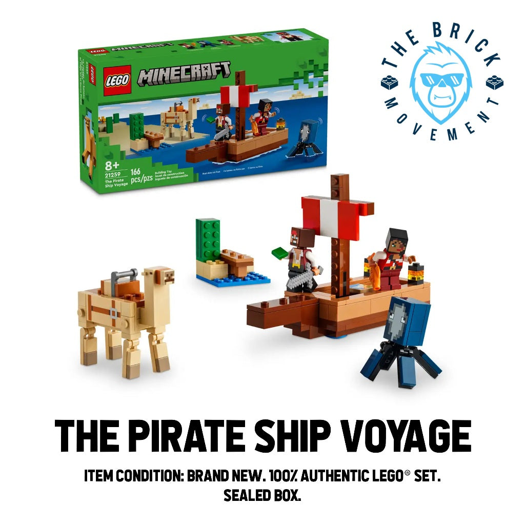 LEGO MINECRAFT 21259 The Pirate Ship Set – The Brick Movement