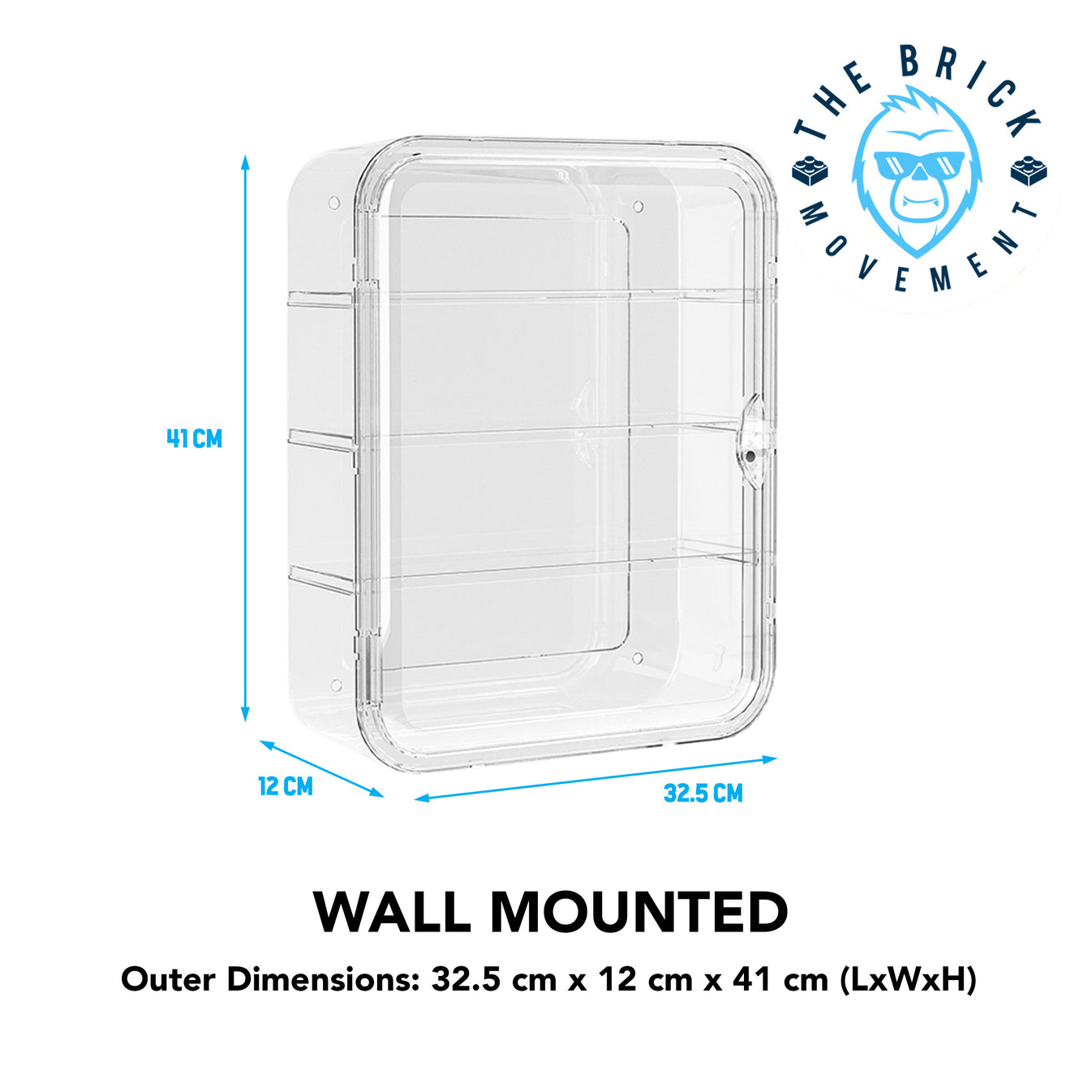 4-Layer Wall Mounted Display Case – The Brick Movement
