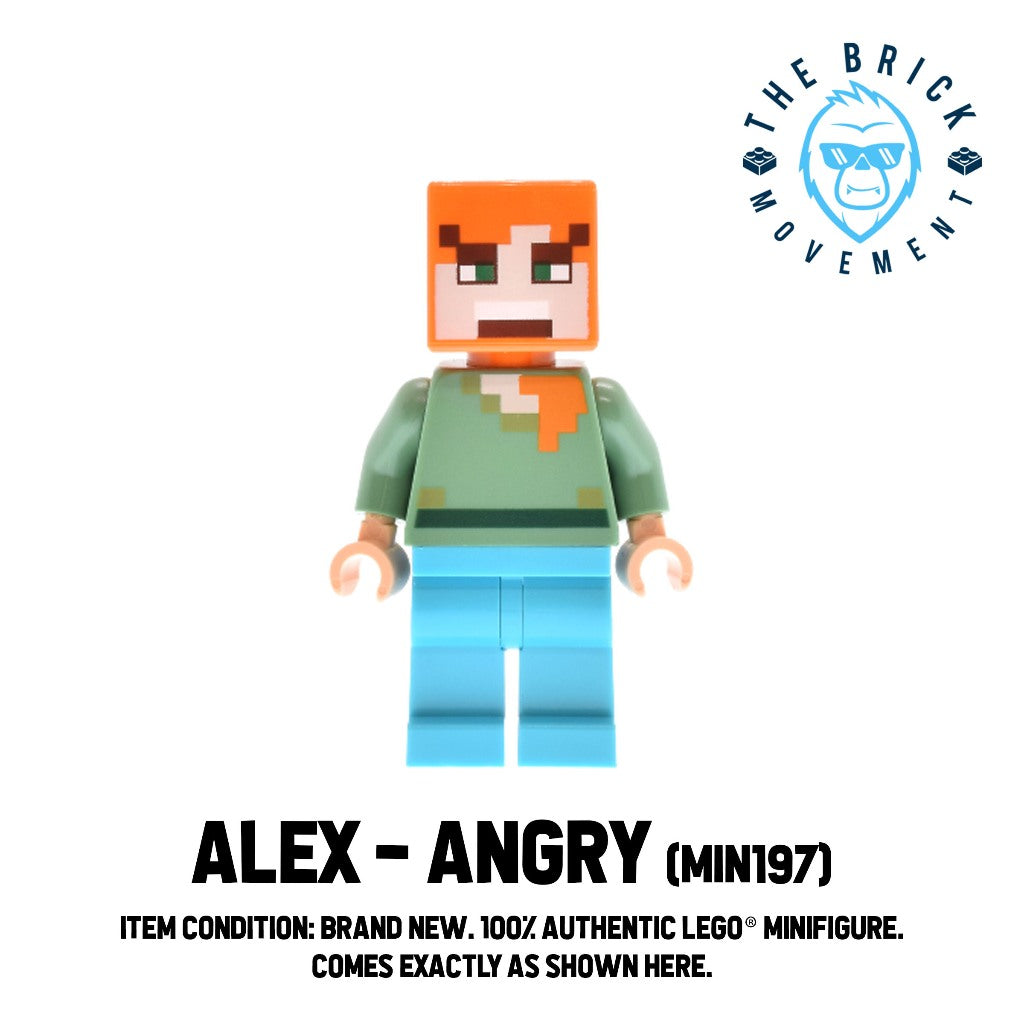 LEGO MINECRAFT Alex (Angry) Minifigure – The Brick Movement