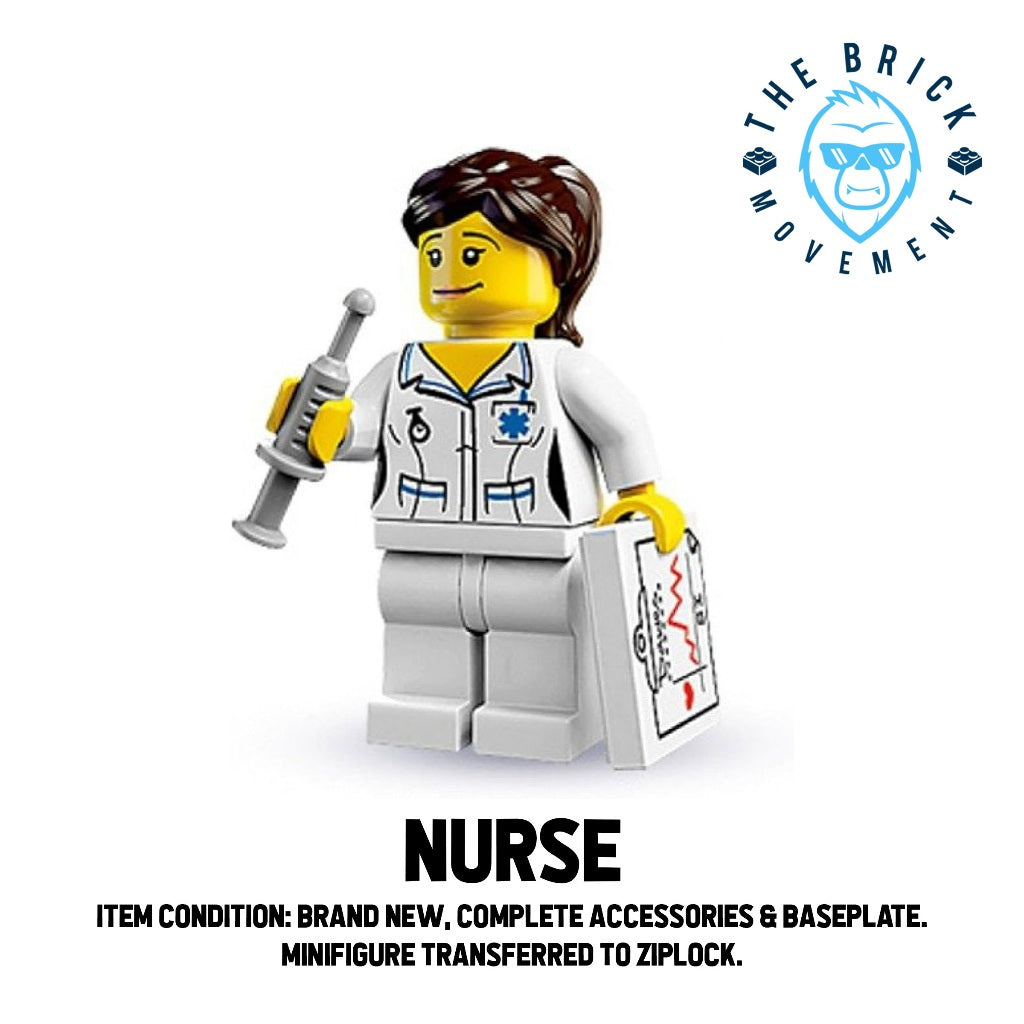 LEGO Collectible Minifigure Series 1: Nurse Minifigure – The Brick Movement