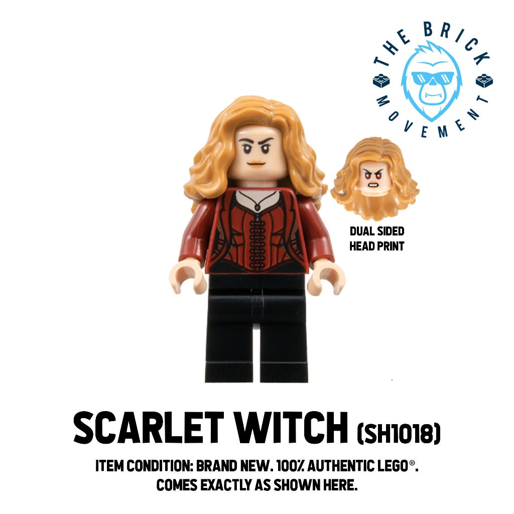 LEGO MARVEL The Scarlet Witch (Wanda Maximoff) Minifigure – The Brick ...