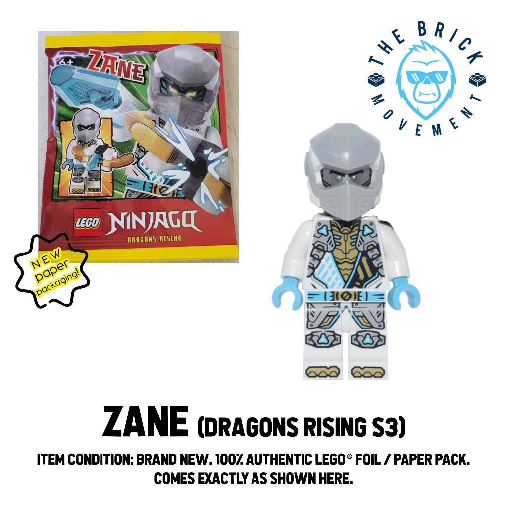 LEGO NINJAGO Zane (Dragons Rising Season 3) Foil / Paper Pack – The ...