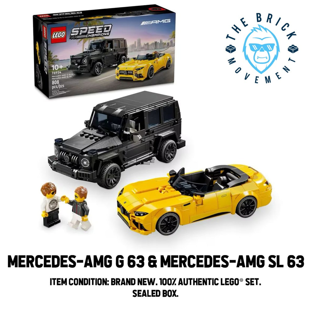 LEGO SPEED CHAMPIONS 76924 Mercedes-AMG G 63 & Mercedes-AMG SL 63 Set ...