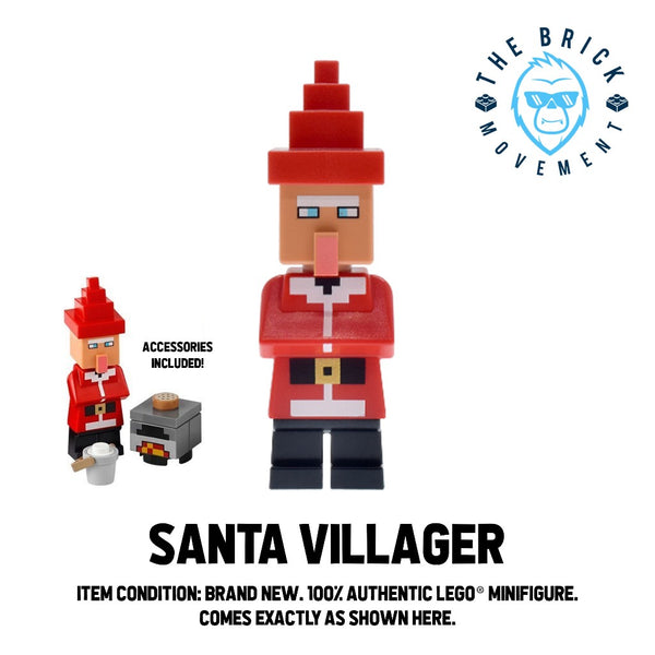 LEGO MINECRAFT Santa Villager Minifigure – The Brick Movement