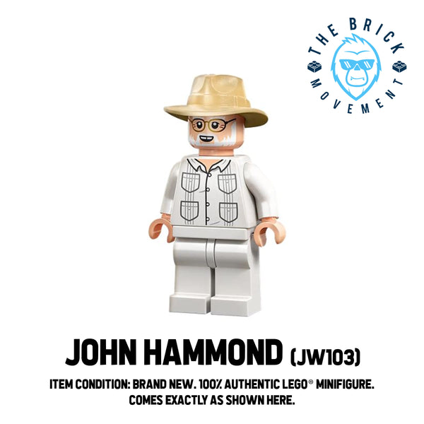 LEGO JURASSIC WORLD John Hammond Minifigure – The Brick Movement