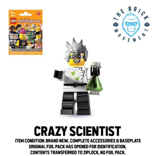 LEGO Collectible Minifigure Series 4: Crazy Scientist Minifigure – The ...