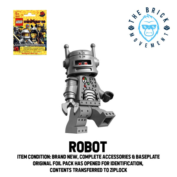 LEGO Collectible Minifigure Series 1: Robot Minifigure – The Brick Movement