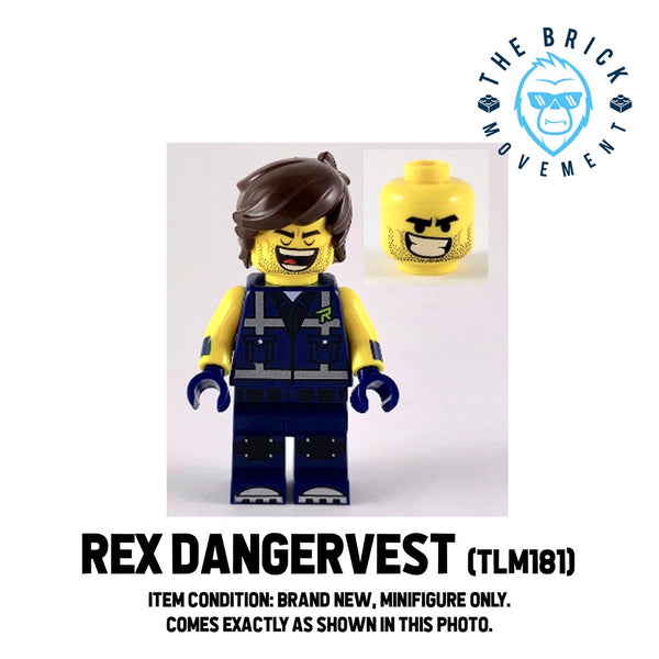 LEGO THE LEGO MOVIE 2 Rex Dangervest Minifigure – The Brick Movement