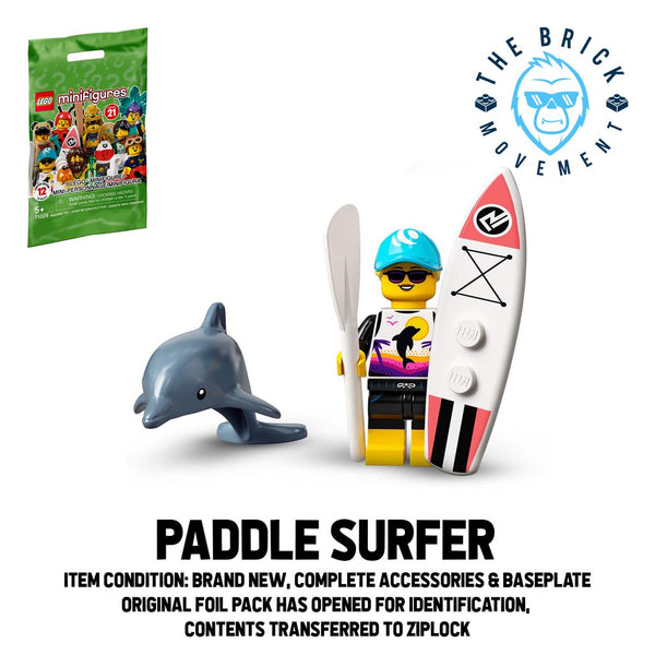LEGO Collectible Minifigure Series 21: Paddle Surfer Minifigure – The ...