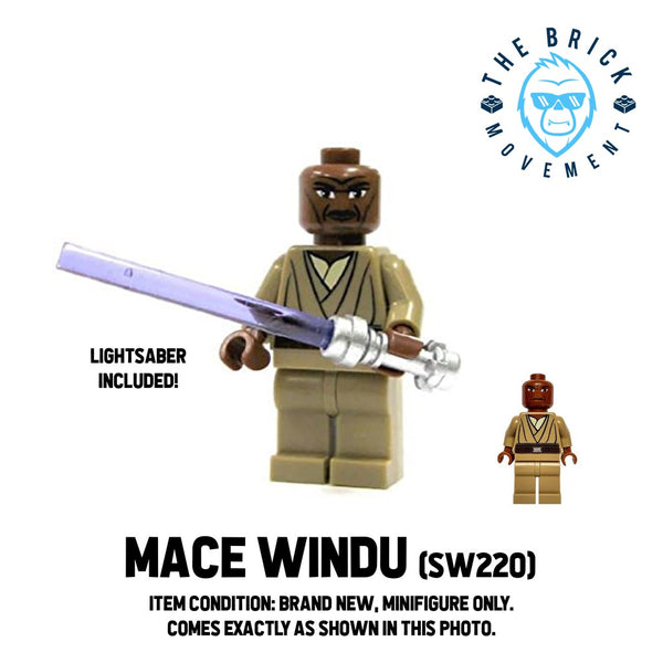 LEGO STAR WARS Mace Windu Minifigure – The Brick Movement
