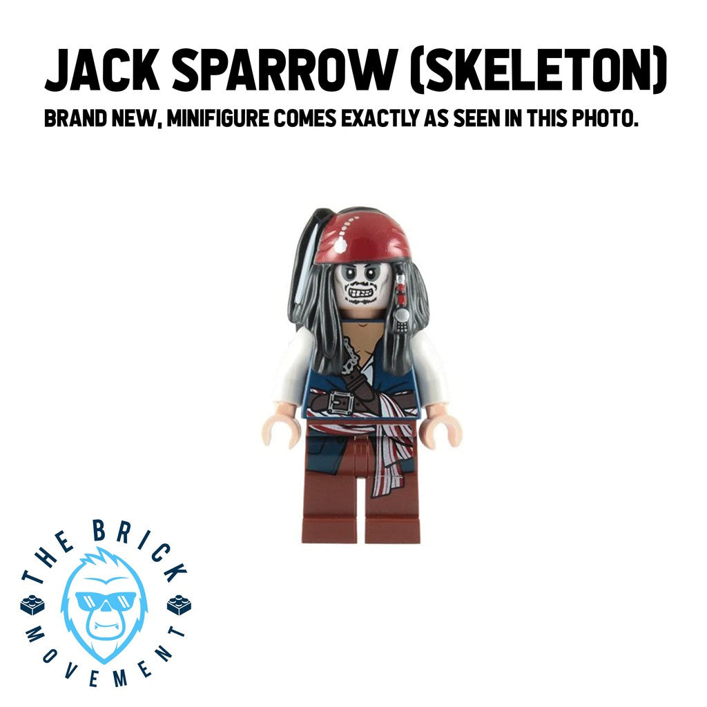 LEGO PIRATES OF THE CARRIBEAN Jack Sparrow (Skeleton) Minifigure – The ...