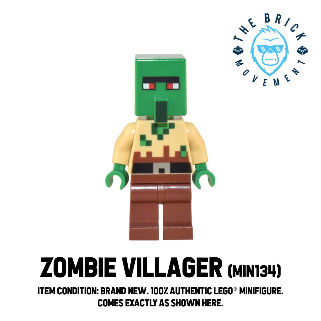 LEGO MINECRAFT Zombie Villager Minifigure – The Brick Movement