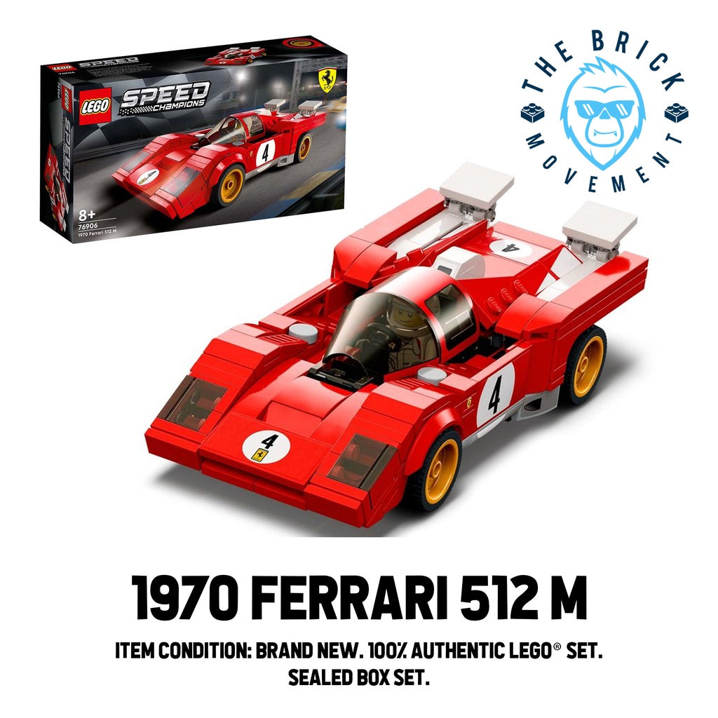 LEGO SPEED CHAMPIONS 76906 1970 Ferrari 512 M Set – The Brick Movement