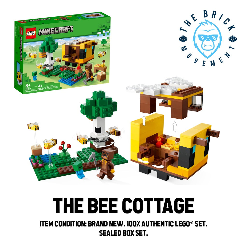 LEGO MINECRAFT 21241 The Bee Cottage Set – The Brick Movement