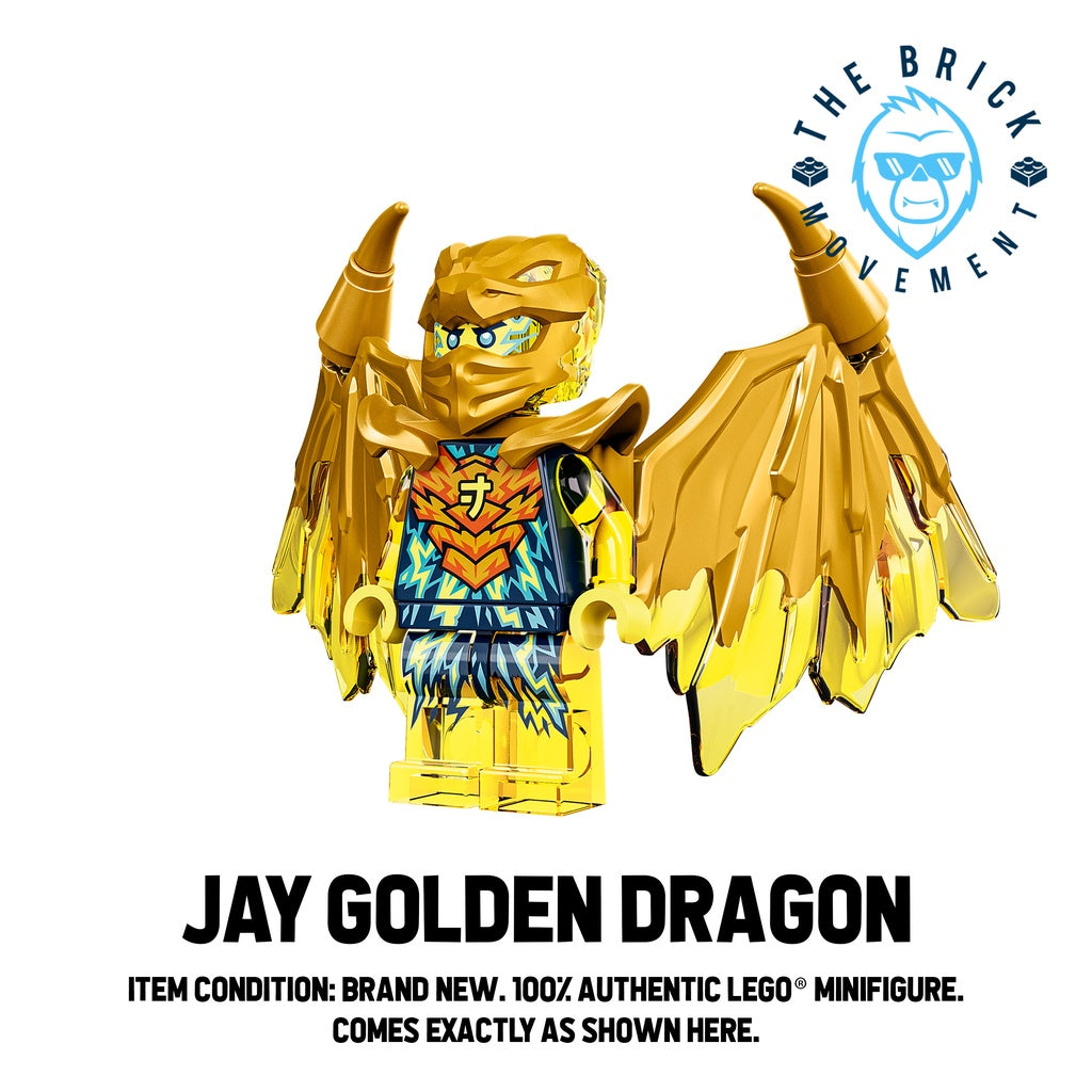 LEGO NINJAGO Jay Golden Dragon Minifigure – The Brick Movement