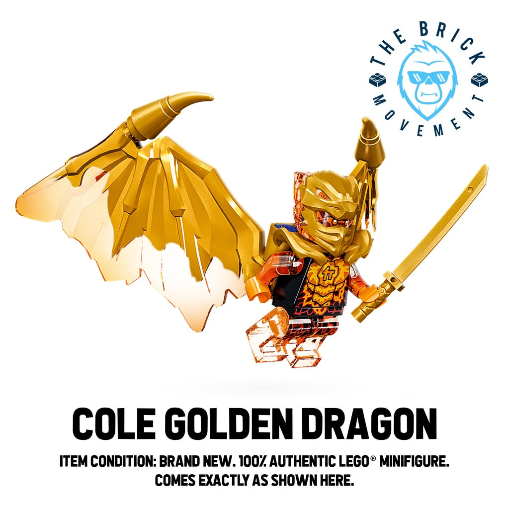 LEGO NINJAGO Cole Golden Dragon Minifigure – The Brick Movement