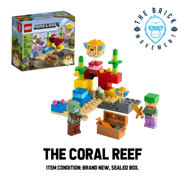LEGO MINECRAFT 21164 The Coral Reef Set – The Brick Movement